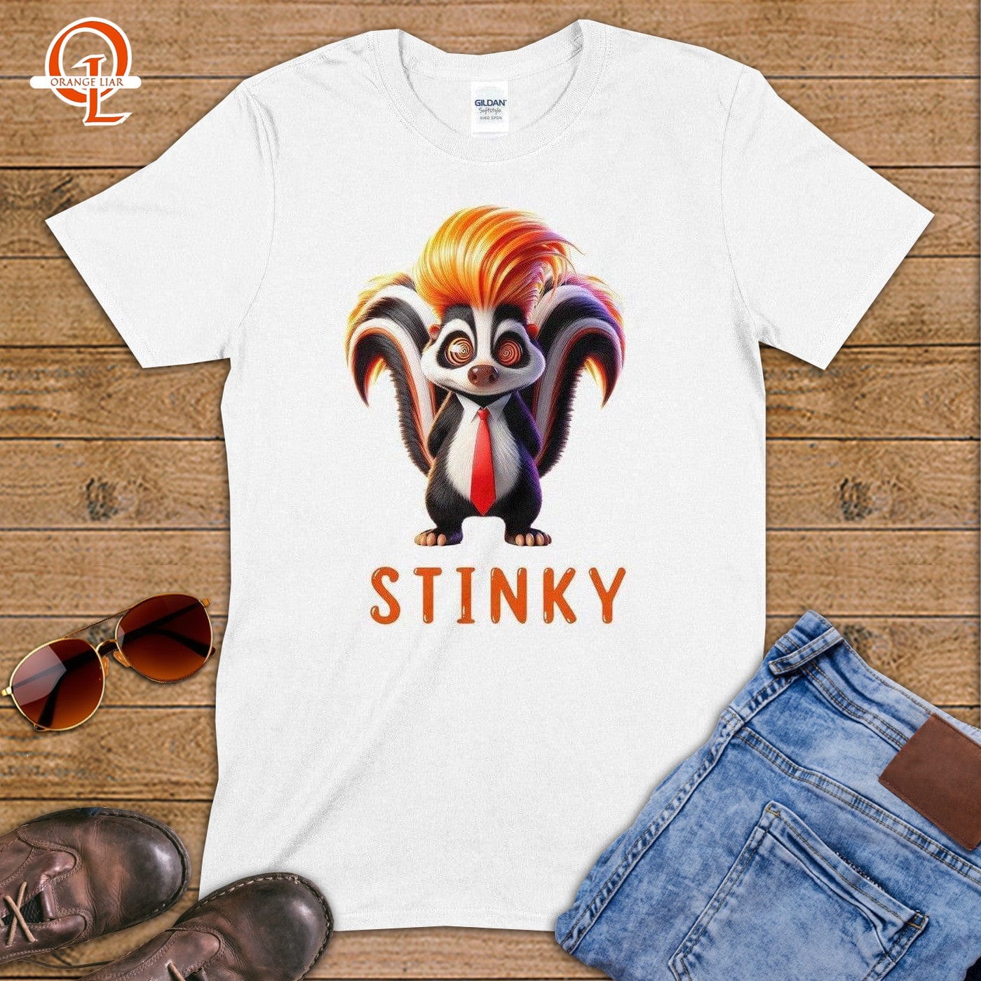 Stinky ~ T-Shirt – Orange Liar